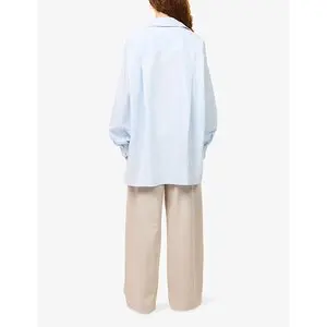 Dissh Rhea 2.0 Oversized Cotton Shirt - Ice Blue