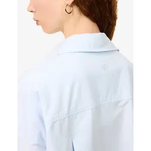 Dissh Rhea 2.0 Oversized Cotton Shirt - Ice Blue