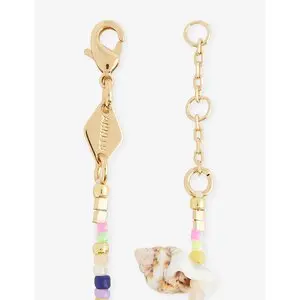 Anni Lu 18ct -plated Brass And Glass Bead Bracelet - Gold