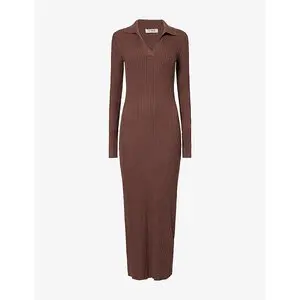 4TH & RECKLESS Corey Ribbed Knit V-neck Maxi Dress
