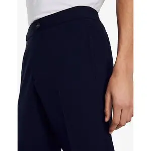 Sandro Tapered-leg Mid-rise Jersey Trousers