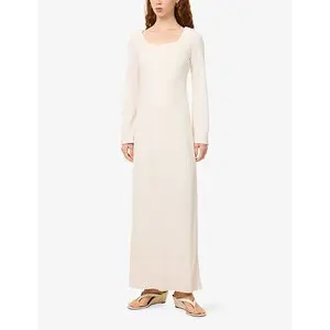 4TH & RECKLESS Livoria Square-neck Jersey Maxi Dress