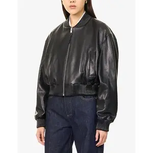 ARMA Leather Bomber Jacket