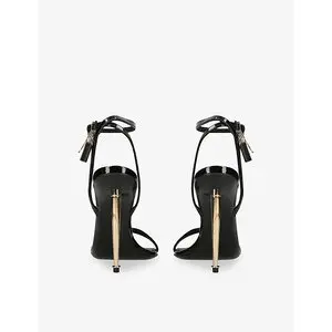 TOM FORD Padlock 105 Patent Leather Heeled Sandals