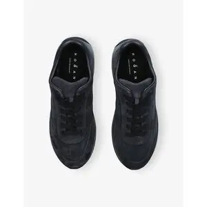 Hogan Allacciato Suede And Leather Trainers