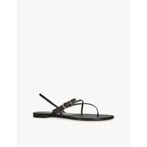 HERBERT LEVINE Starry Eyed Leather Flat Sandals