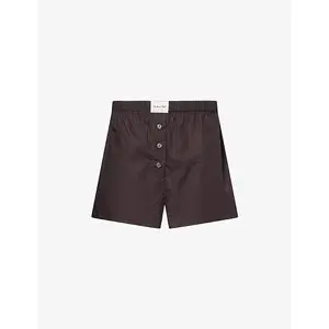 SPORTY & RICH Logo Cotton Poplin Shorts - Cioco