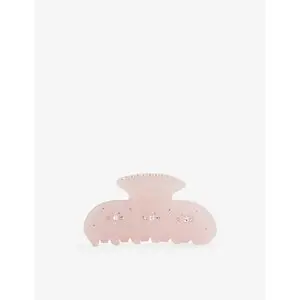 EMI JAY Sweetheart Crystal-embellished Acetate Hair Clip - Blush Drop
