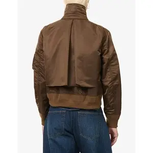Sacai Overlay Funnel Neck Woven Jacket