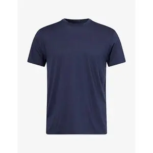 TOM FORD Crew-neck Lyocell And Cotton T-shirt 40 Ocean Cavern