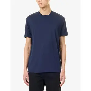 TOM FORD Crew-neck Lyocell And Cotton T-shirt - Ocean Cavern