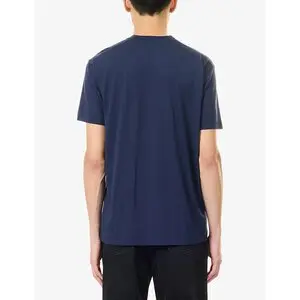 TOM FORD Crew-neck Lyocell And Cotton T-shirt - Ocean Cavern