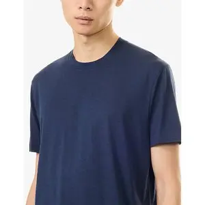 TOM FORD Crew-neck Lyocell And Cotton T-shirt - Ocean Cavern