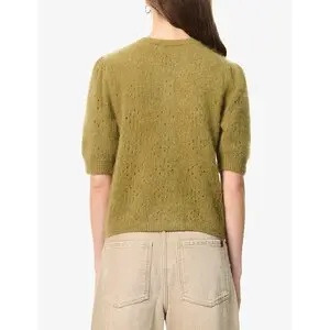 FRAME Airy Short-sleeve Cashmere Cardigan