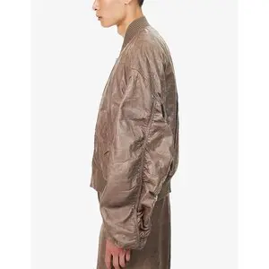 Rick Owens Leather Bomber Jacket