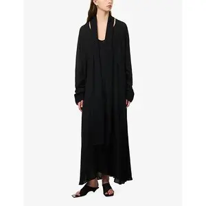 TOTEME Round Neckline Woven Maxi Dress