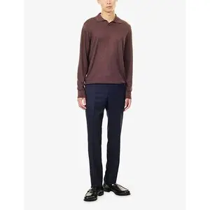 Corneliani Open-collar Virgin-wool Polo Jumper