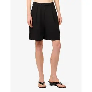 Dissh Solene Pleated Woven Shorts