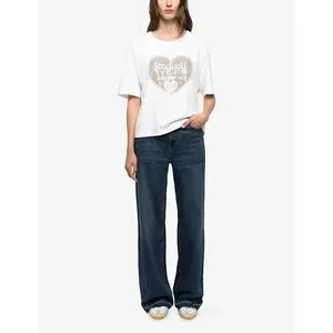 Zadig&Voltaire Rhinestone T-shirt - White