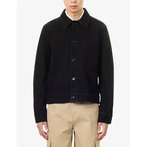 AMI Paris Suede Jacket With Embossed Logo