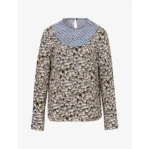 Marni Printed Crepe De Chine Silk Top - Ann99