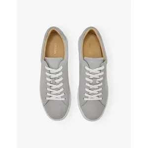 REISS Finley Nubuck Leather Lace-up Trainers