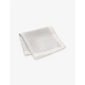 BOSS Patterned Silk Pocket Square