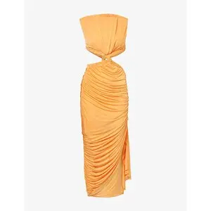 Christopher Esber Theia Ruched Maxi Dress - Nectar