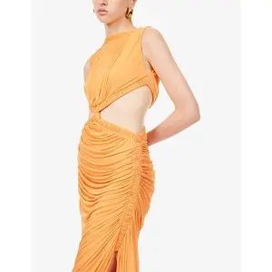 Christopher Esber Theia Ruched Maxi Dress - Nectar