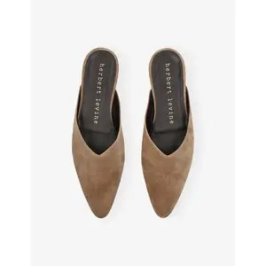 HERBERT LEVINE Suede Mule Slippers
