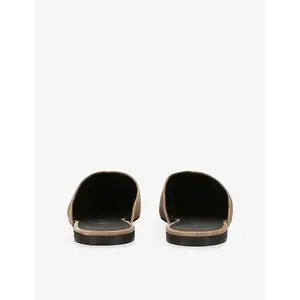 HERBERT LEVINE Suede Mule Slippers