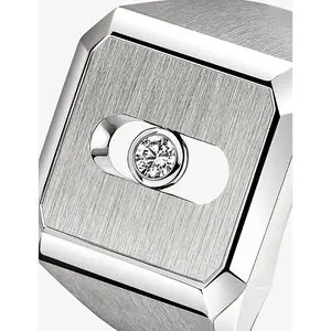Messika Move Titanium And Diamond Signet Ring