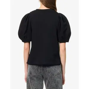 ME+EM Puffed-sleeve Cotton And Modal T-shirt