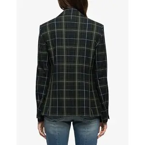 Zadig&Voltaire Vavy Relaxed-fit Tartan Stretch-woven Blazer