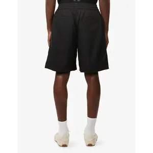 THE COUTURE CLUB Cupro Panelled Woven Shorts