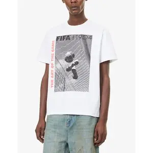 FIFA 1904 Goal Post Graphic-print Cotton T-shirt