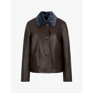 Marni Fur-collar Leather Jacket - 00m75