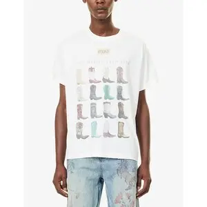 FOUND Malibu Farm Fair Cotton T-shirt - Off-white