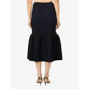 CFCL Fluted Mermaid Knitted Midi Skirt