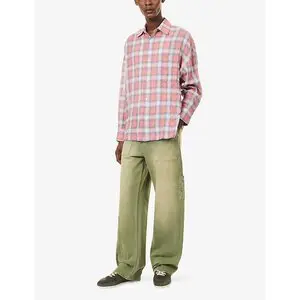 NAHMIAS Checked Relaxed-fit Cotton-blend Shirt