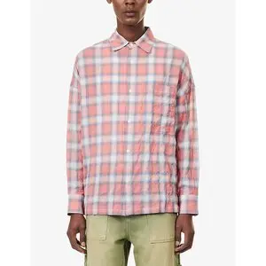 NAHMIAS Checked Relaxed-fit Cotton-blend Shirt