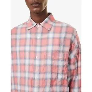 NAHMIAS Checked Relaxed-fit Cotton-blend Shirt
