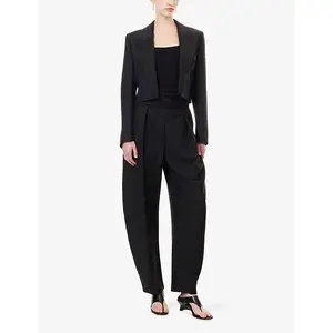 ROHE FRAMES Cropped Peak-lapel Wool Blazer