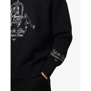 ONLY THE BLIND Embroidered Knitted Jumper