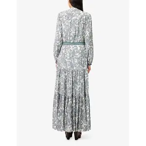 Veronica Beard Paisley-print Silk-blend Maxi Dress