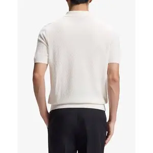 BOSS Jacquard Short-sleeve Knitted Polo Shirt Xxl
