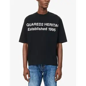 Dsquared2 Heritage Oversized Cotton T-shirt - Black