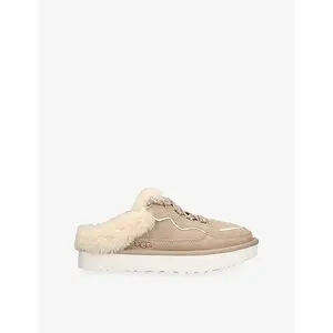 UGG Lowmel Suede Mules - Grey/light