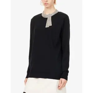 Valentino Garavani Embellished Virgin Wool Jumper