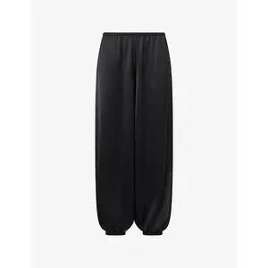 REFORMATION Balloon-leg Satin Trousers - Black